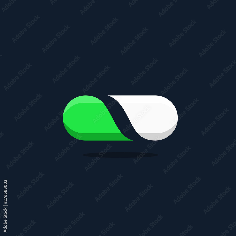Vector Pharmacy Pill Logo Icon Stock Vector | Adobe Stock