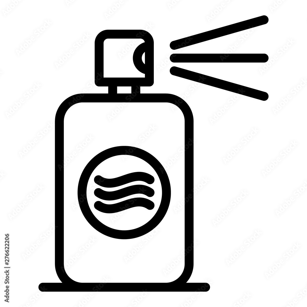 Mint spray deodorant icon. Outline mint spray deodorant vector icon for ...
