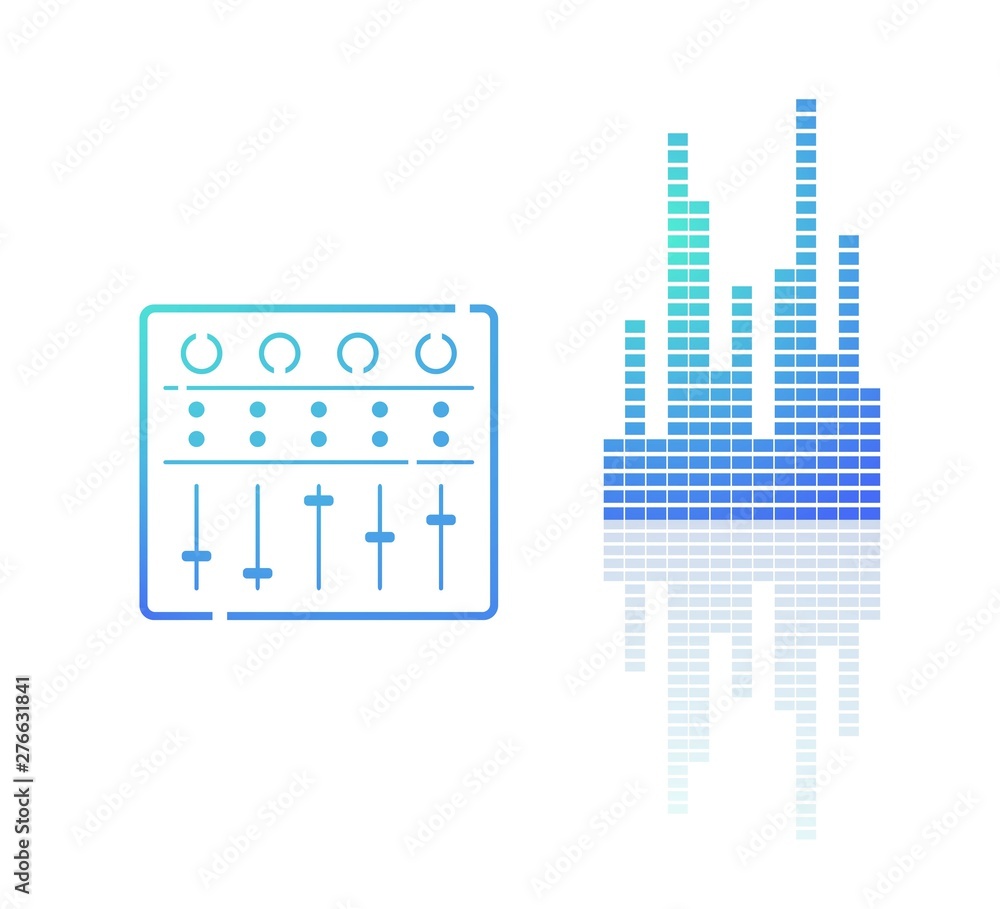 mixer audio console icon Stock Vector | Adobe Stock