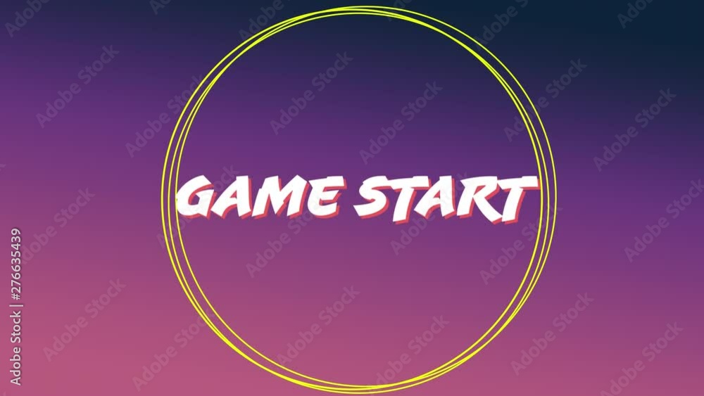 Game start sign for an arcade game Stock Video | Adobe Stock