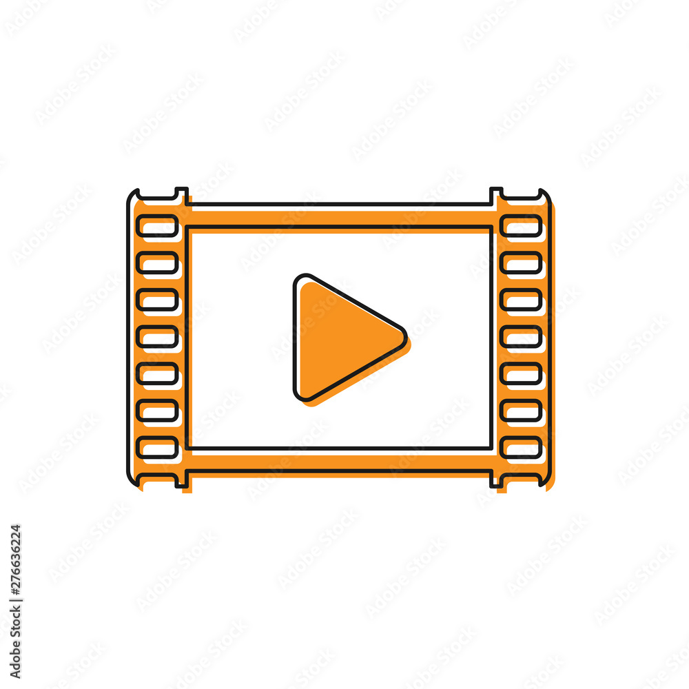 Play Video Icon Orange