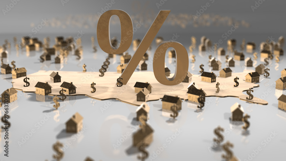 USA interest rates and population growth effect on house property ...