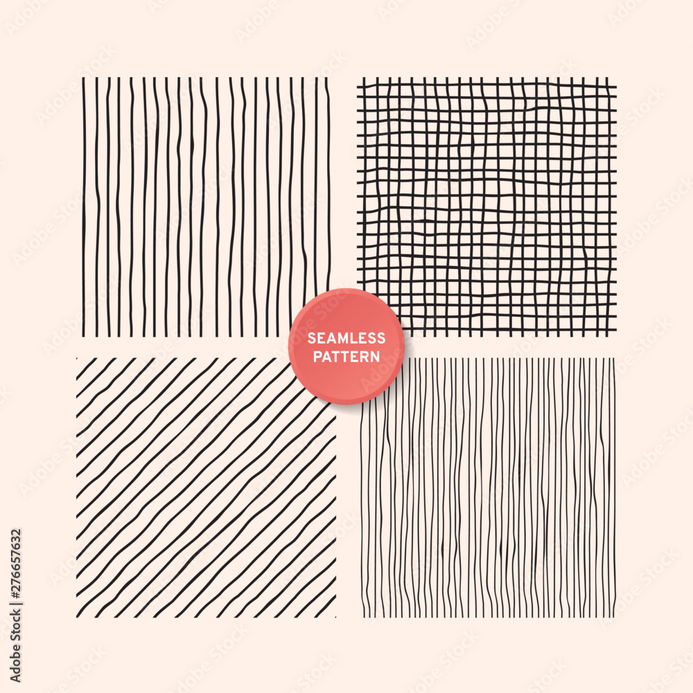 Hand draw textures, line design, black and white diagonal background ...