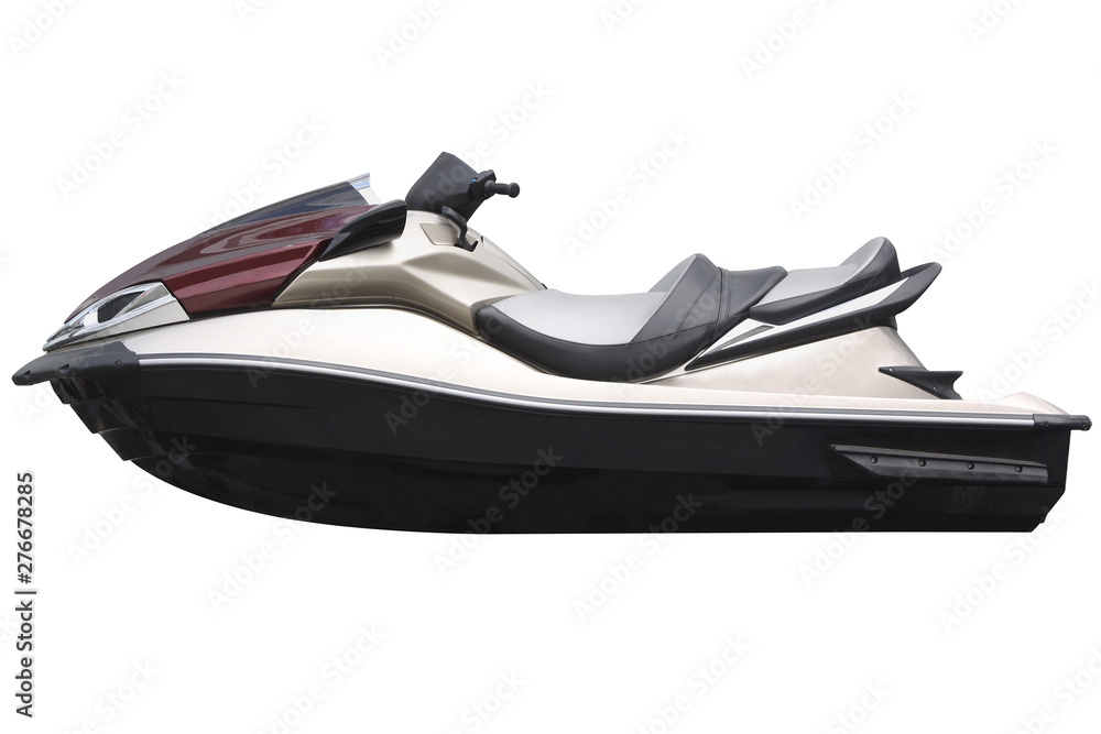 Jet-ski isolated on white background. Stock Photo | Adobe Stock