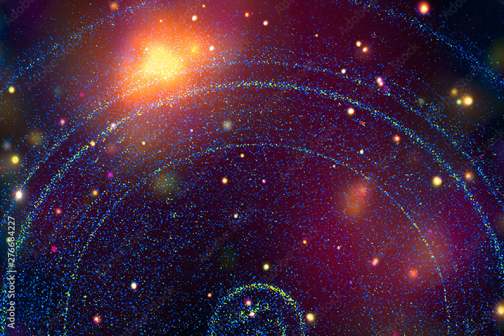 Star field in space a nebulae and a gas congestion. The elements of ...