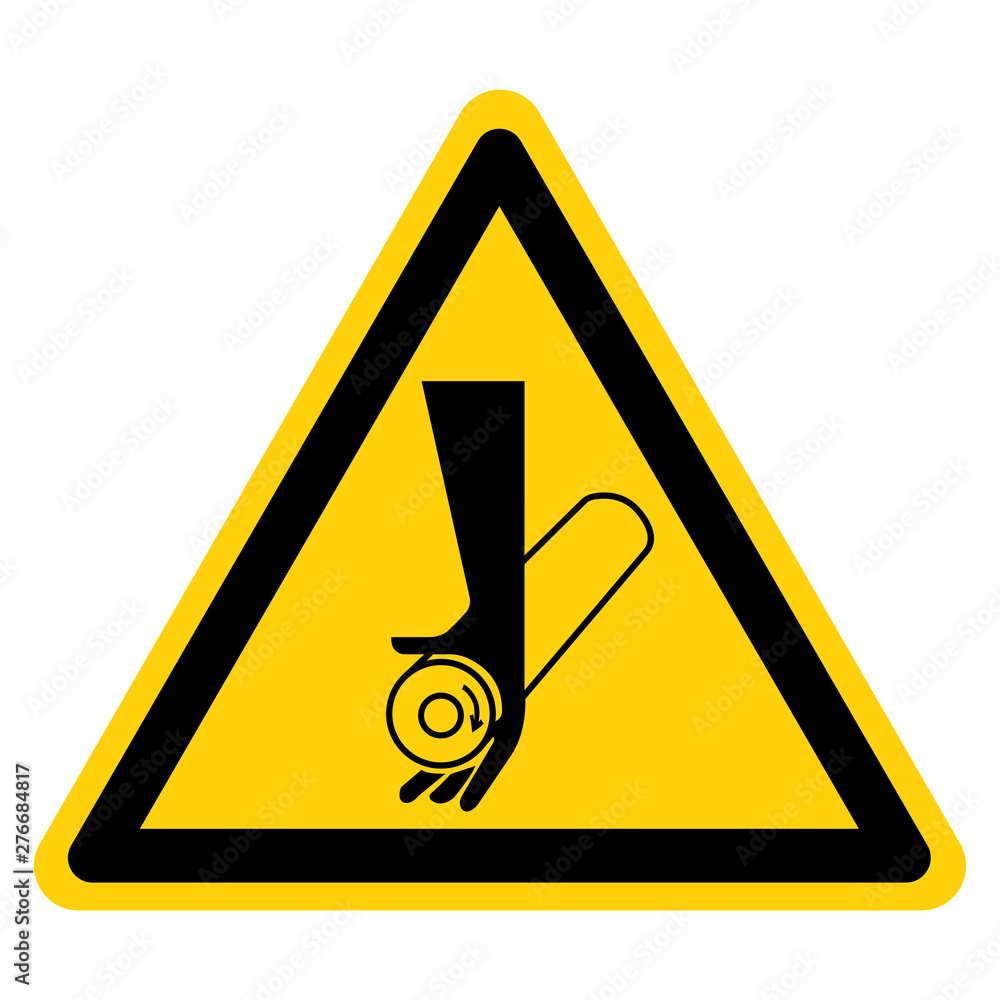 Pinch Point Symbol Sign, Vector Illustration, Isolate On White ...