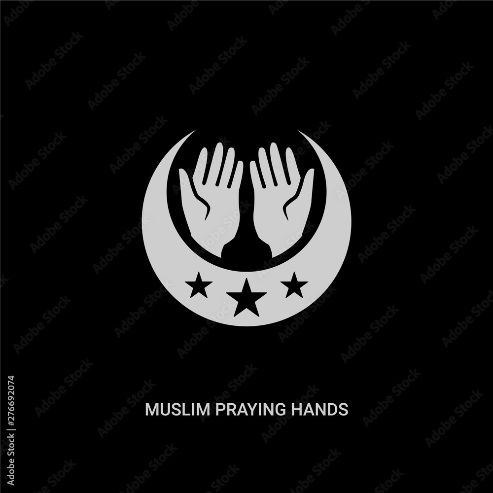 Muslim Praying Hands Background
