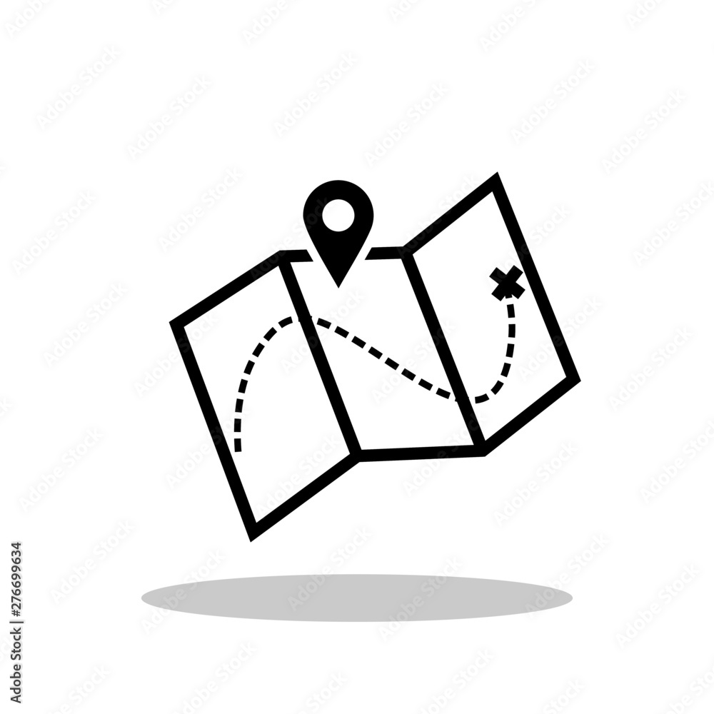 Location / Map icon in flat style. Location / Map symbol for your web ...