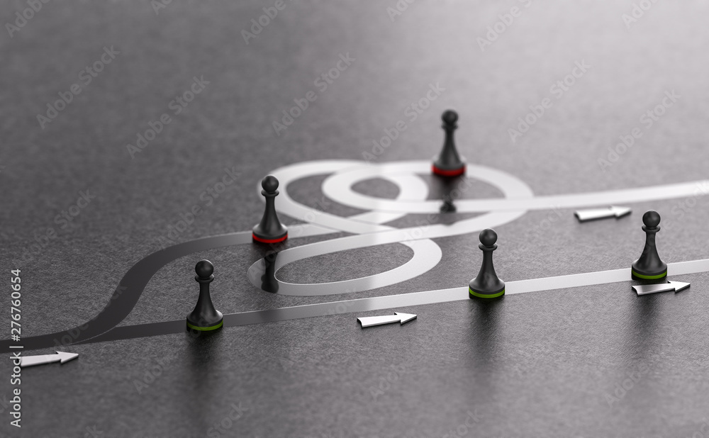 Choosing The Best Way Forward, Concept Stock Illustration | Adobe Stock