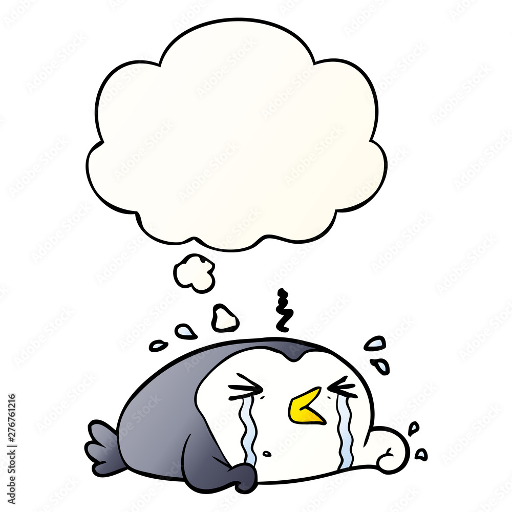 Crying Penguin Cartoon