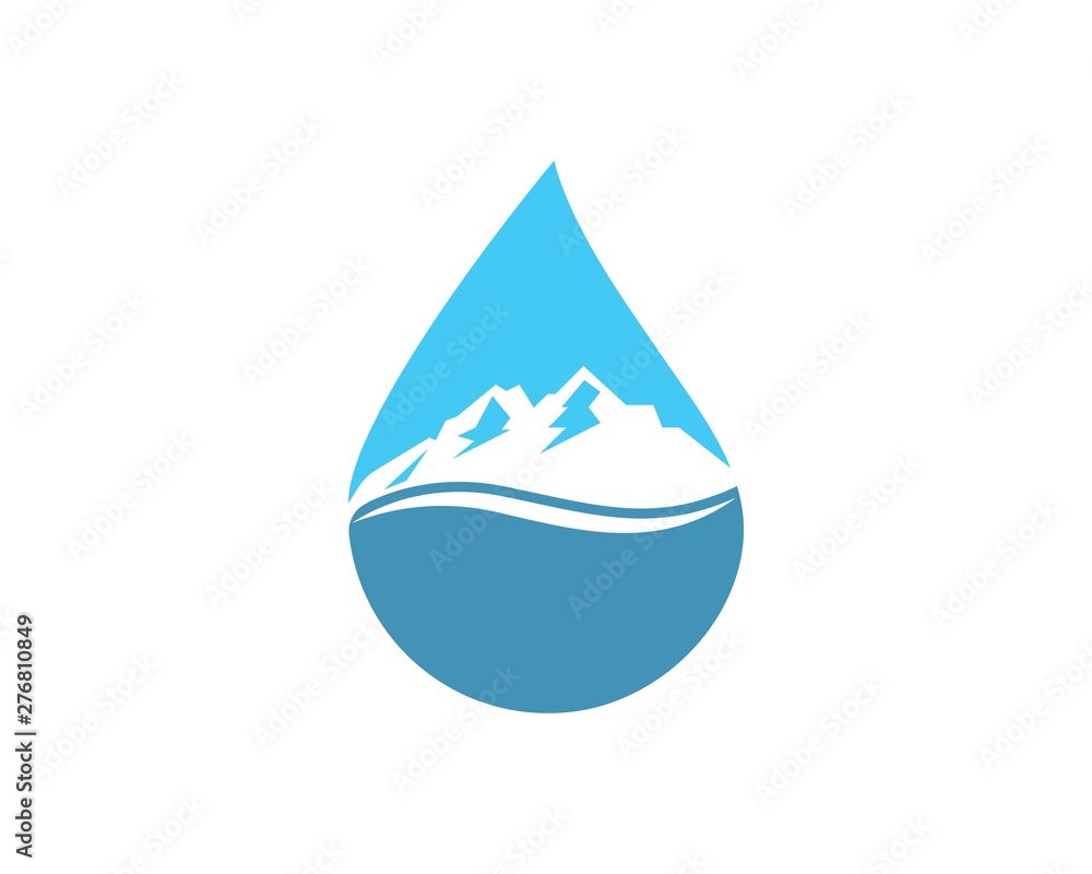 Bottled Water Logos With Mountains
