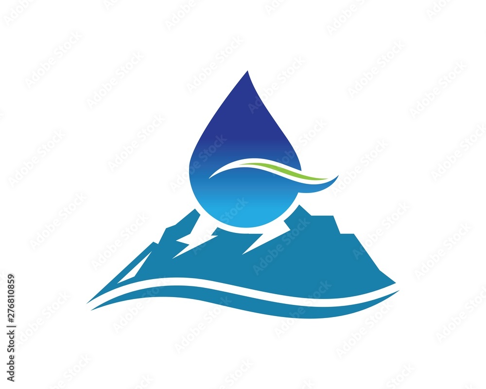 Bottled Water Logos With Mountains