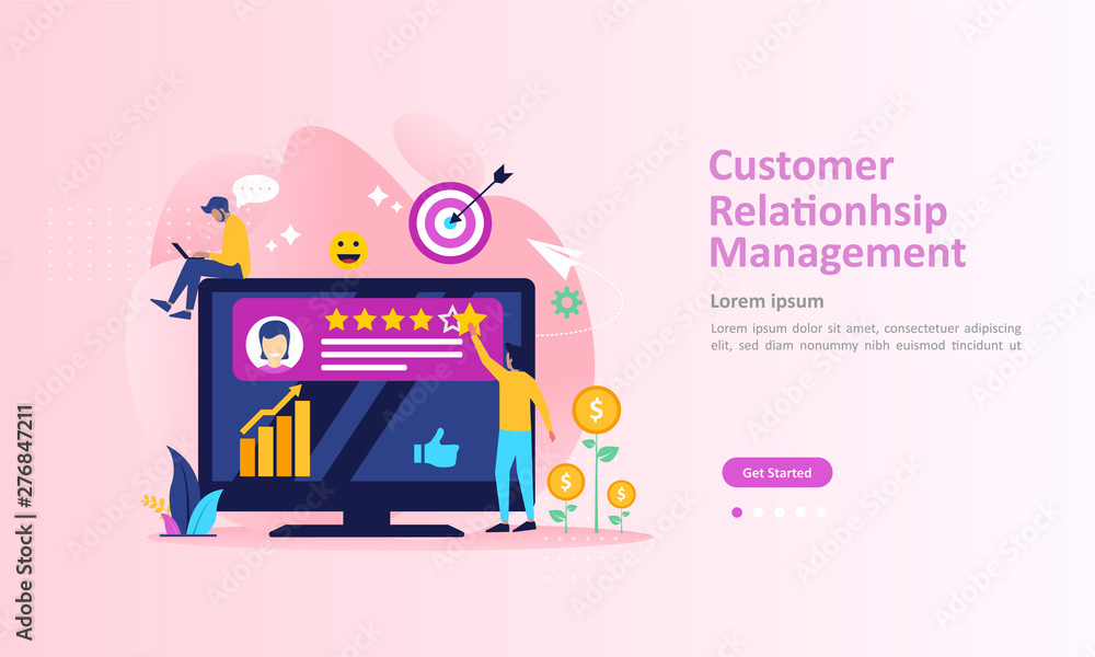 CRM, Business customer relationship management concept, Analysis ...