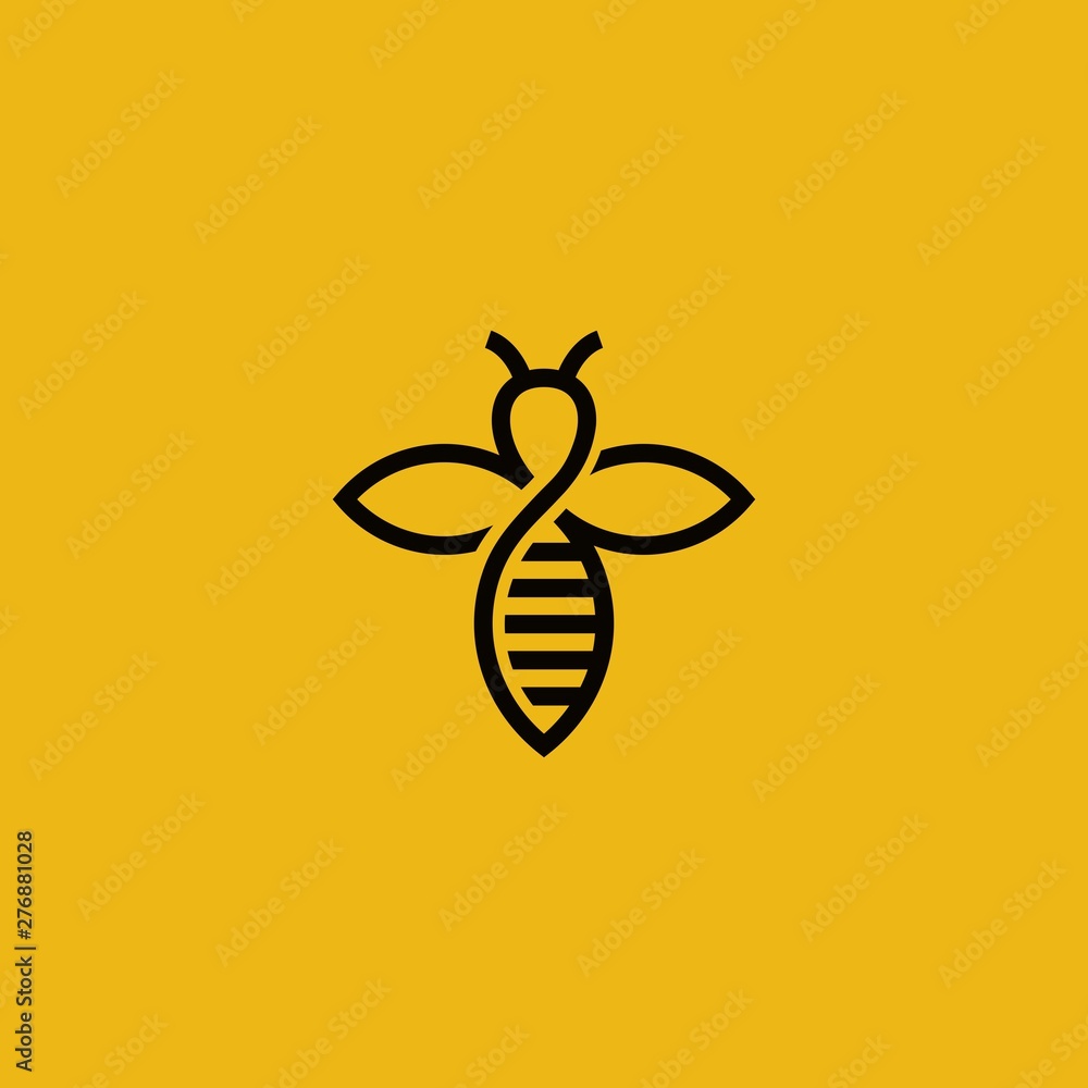 Bee logo concepts Stock Vector | Adobe Stock