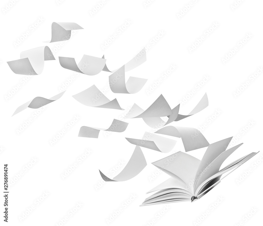 Papers Flying In The Wind