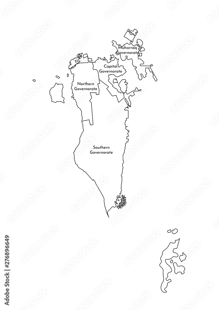 Vetor de Vector isolated illustration of simplified administrative map ...