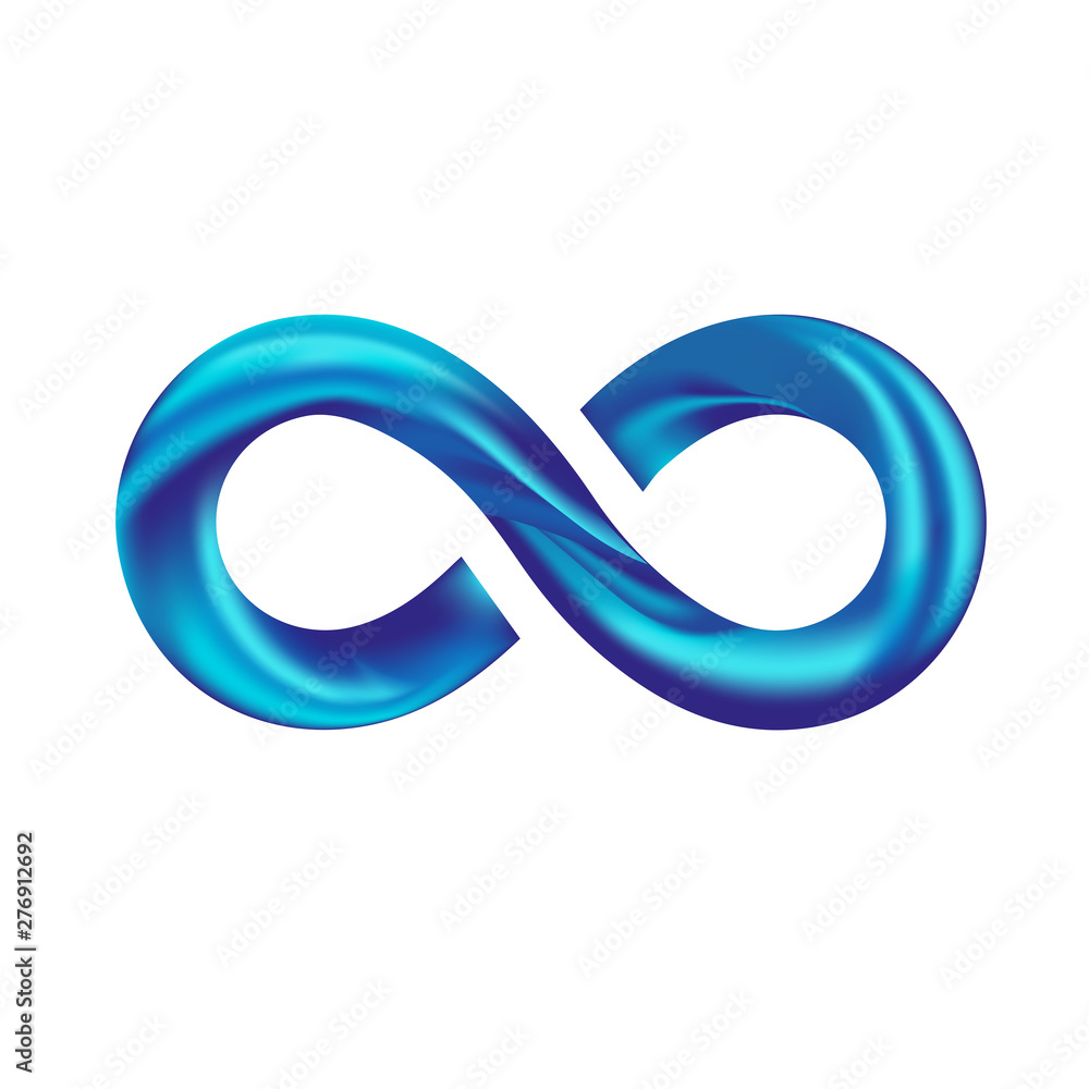 Blue Infinity Sign
