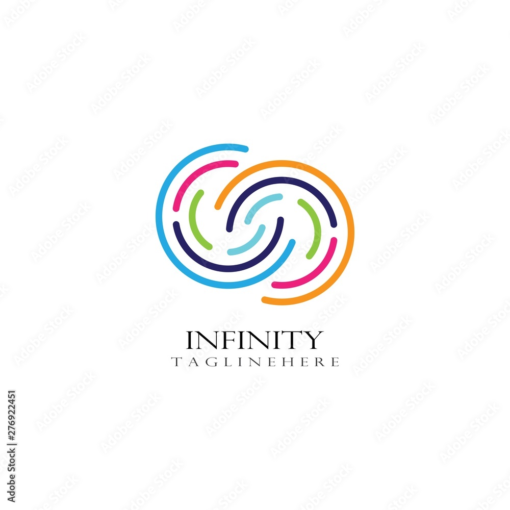 Infinity Design,Infinity logo Vector icon template Stock Vector | Adobe ...