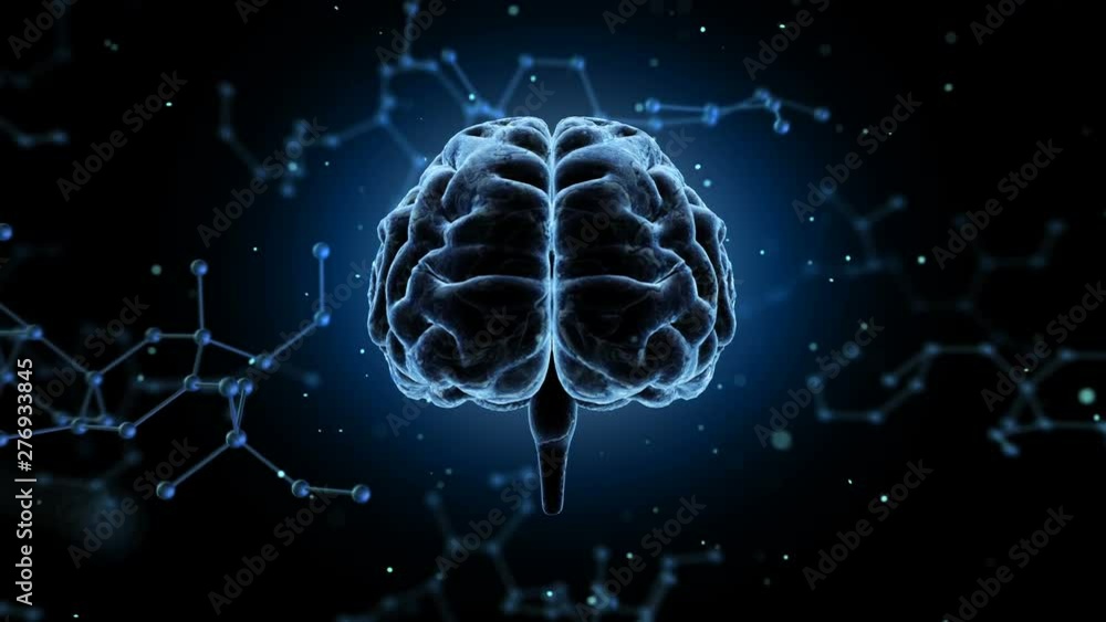 Brain human body anatomy DNA life science concept image Stock Video ...