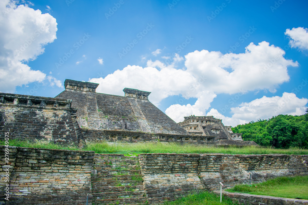 Pyramid of the Archaeological Zone of Tajin, in Papantla Veracruz ...