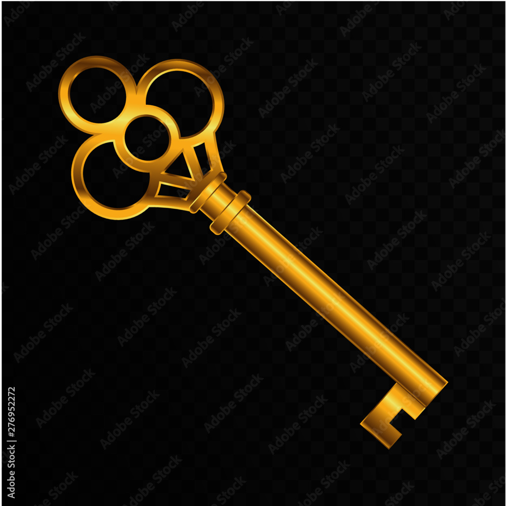 Key, Vector realistic object Stock Vector | Adobe Stock