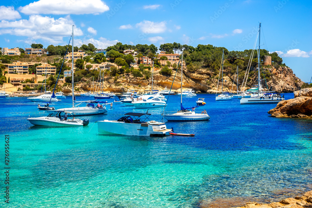 Drei Finger Bucht, Portals Vells, Cala del Mago, Playa del Mago, Stock ...