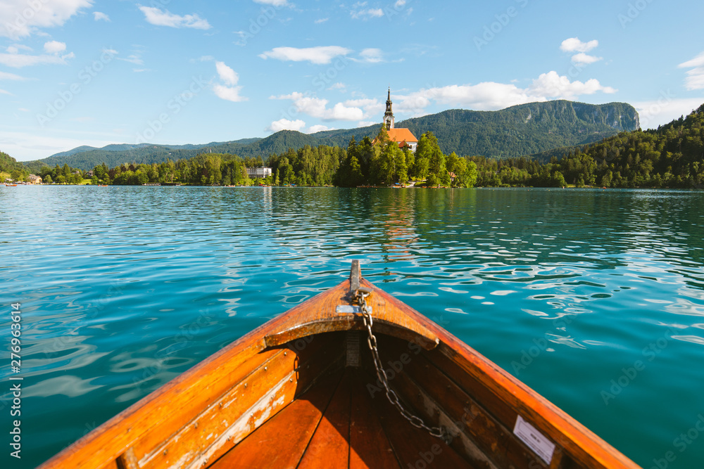 Photo & Art Print Summer Rowboat on Lake Bled, Stephen D