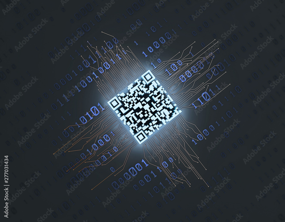 Binary code, network data transmission, information transmission, circuit board and QR code ...