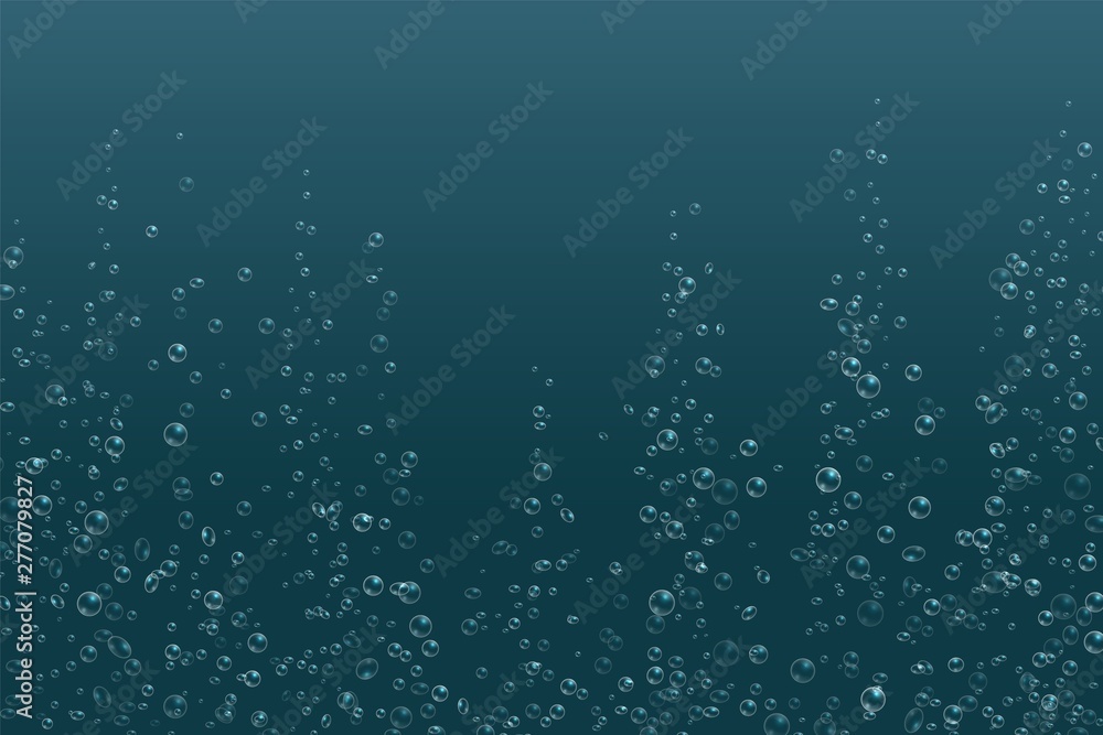 Bubbles underwater texture. Fizzy sparkles in water, sea, aquarium ...