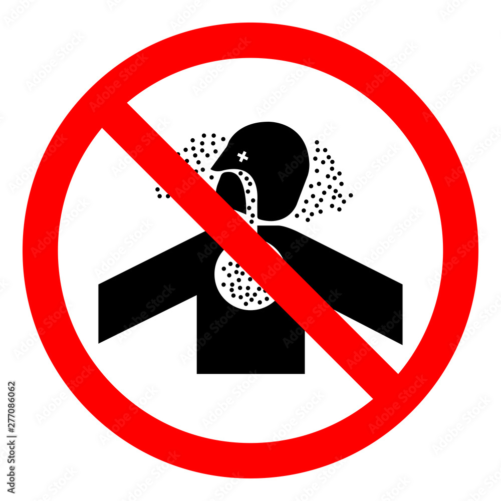 Injury Hazard Toxic Gases Asphyxiation Symbol Sign, Vector Illustration ...