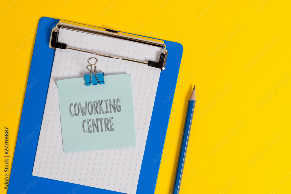 Handwriting text writing Coworking Centre. Conceptual photo shared ...