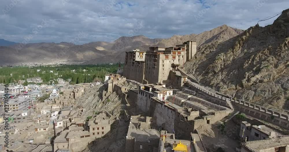 Leh Palace is a former royal palace overlooking the Ladakhi Himalayan ...