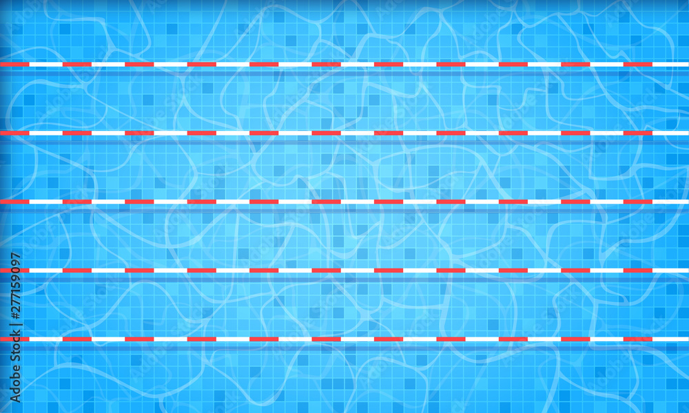 Swimming pool top view. Blue texture water surface. Texture of water ...