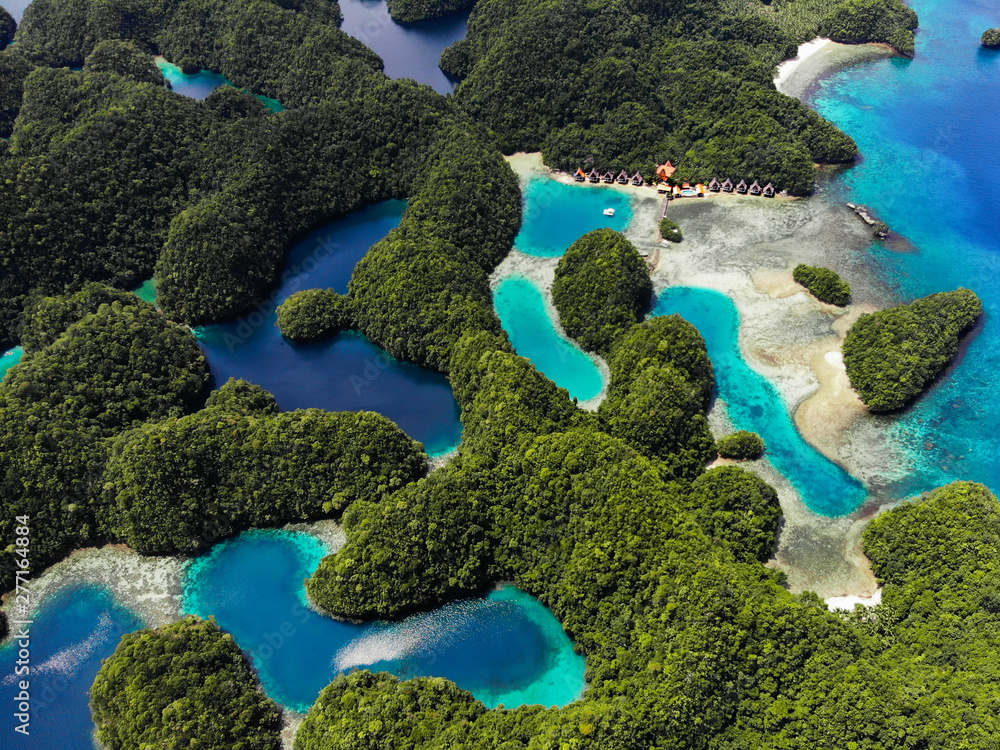 Aerial View - Sohoton Cove, Siargao - The Philippines Stock Photo ...