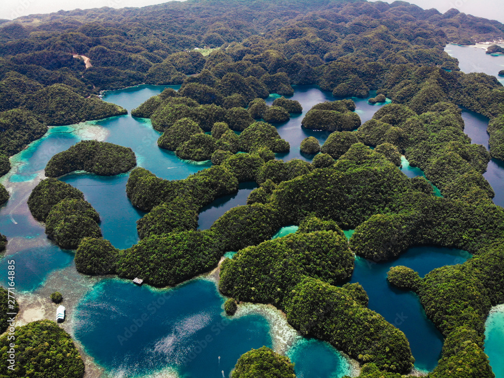 Aerial View - Sohoton Cove, Siargao - The Philippines Stock Photo ...