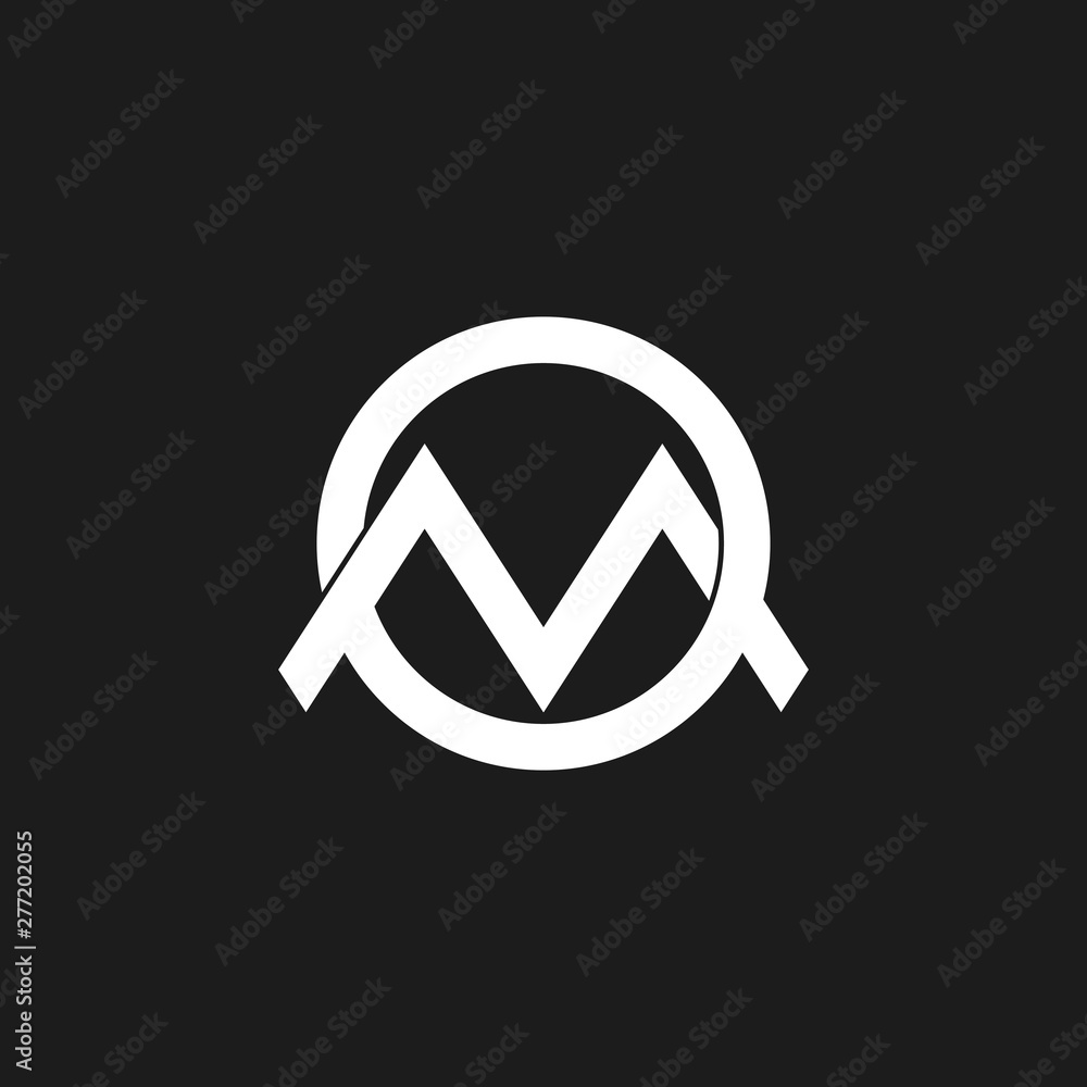 letter om simple linked geometric line logo vector Stock Vector | Adobe ... letter om simple linked geometric line logo vector Stock Vector | Adobe ...