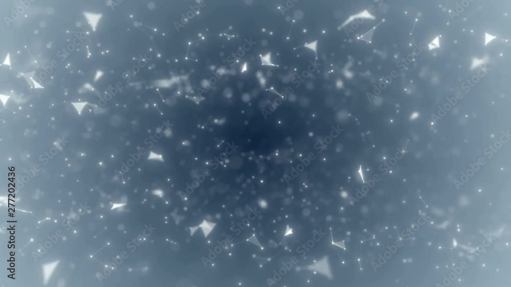 Vidéo Stock Sci-fi background with particles. Blue fantasy abstract ...
