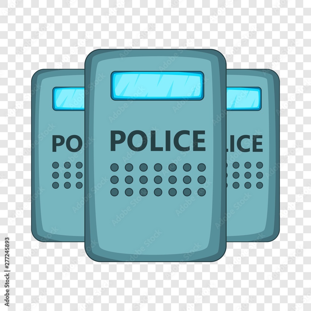 Riot shields icon. Cartoon illustration of riot shields vector icon for ...