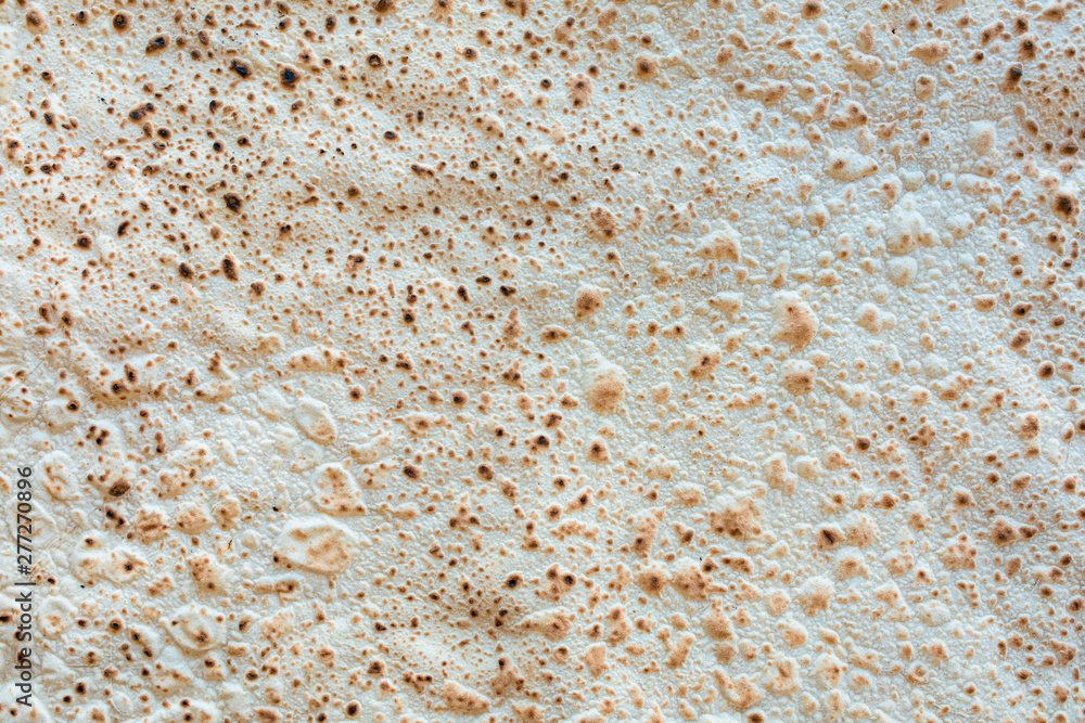 Texture of traditional turkish pide or pita bread. Also known as yufka ...