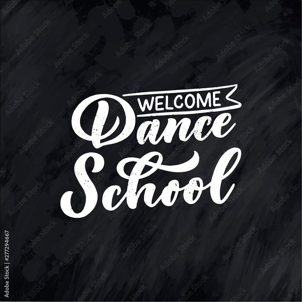 Hand drawn phrase about dance for print, logo and poster design ...