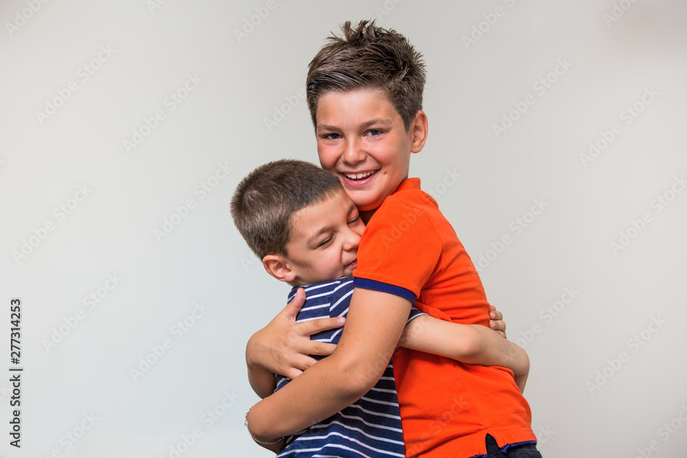 Brothers Hugging Each Other