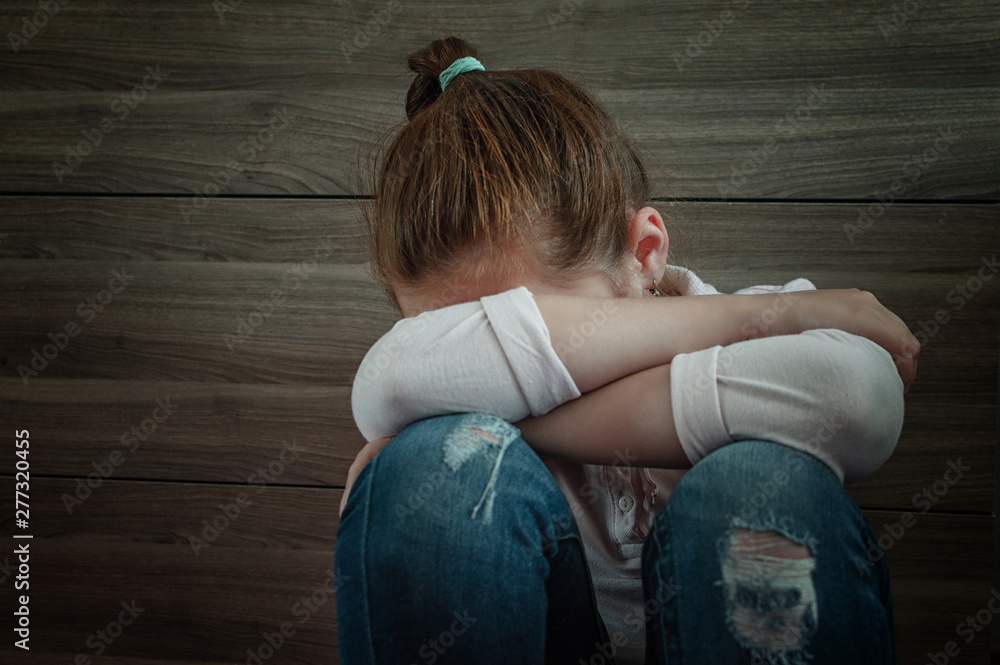 teenager girl offended, domestic violence, beating children, cruelty of ...