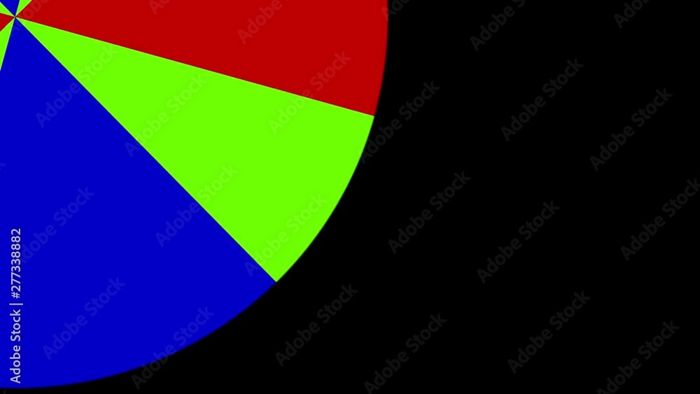 Circular 2D graphic pattern that rotates clockwise, anchor point ...