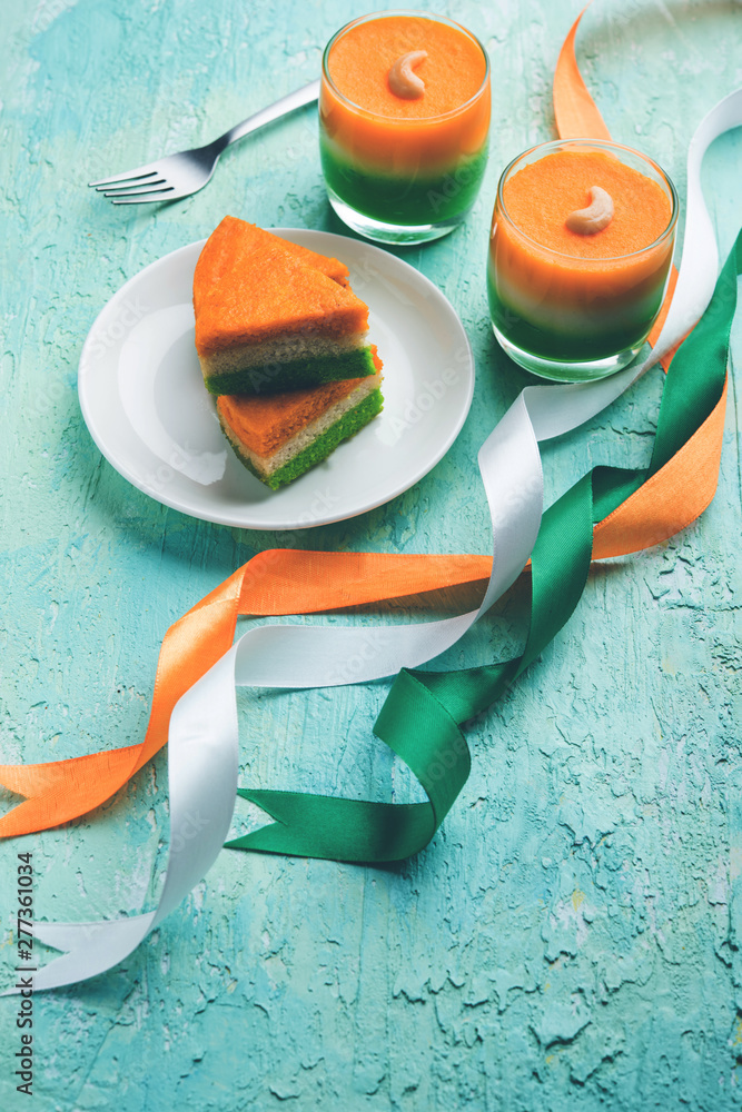 Tri-coloured / tiranga Cake for Independence/republic Day celebration ...