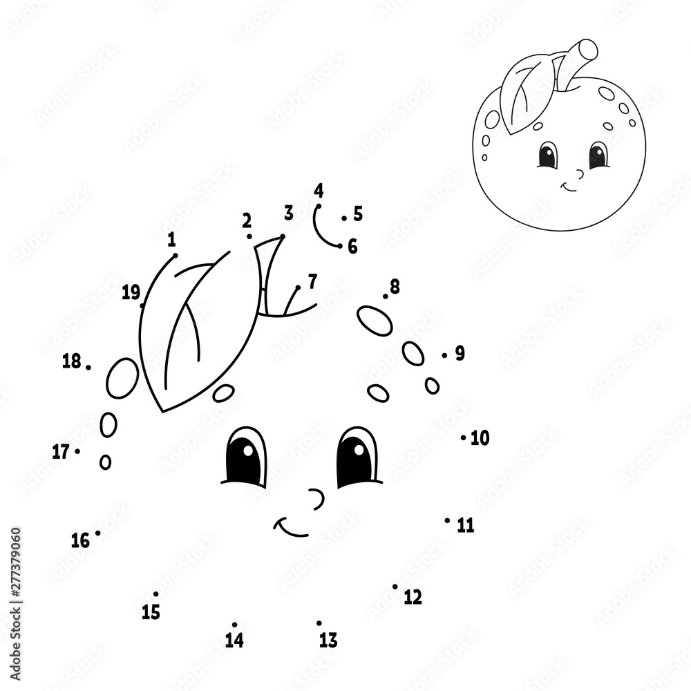 Dot to dot. Draw a line. Handwriting practice. Learning numbers for ...