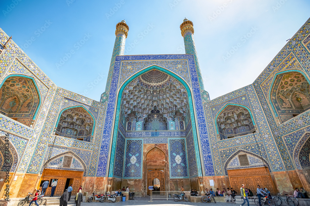 17/05/2019 Isfahan.Isfahan Province.Iran, the front view of the Jameh ...