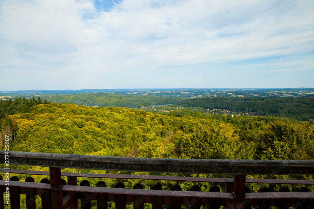 Rezerwat Przyrody Wieżyca kaszubski park krajobrazowy kaszuby widok las ...