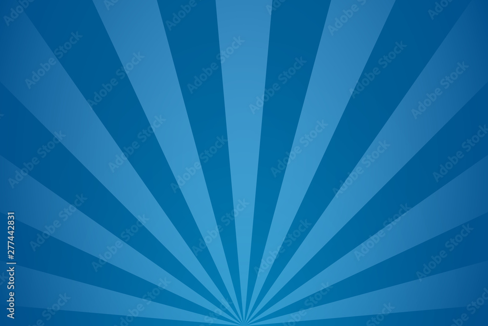 Blue radial rays abstract lines background Stock Vector | Adobe Stock