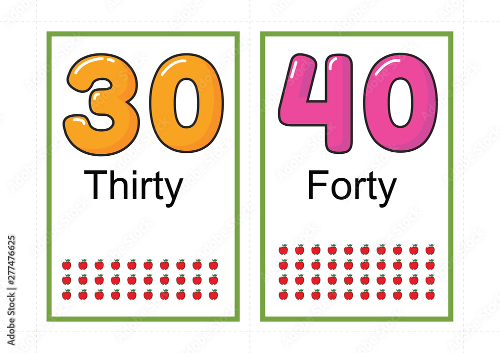 printable number flashcards for teaching number flashcards number flash ...