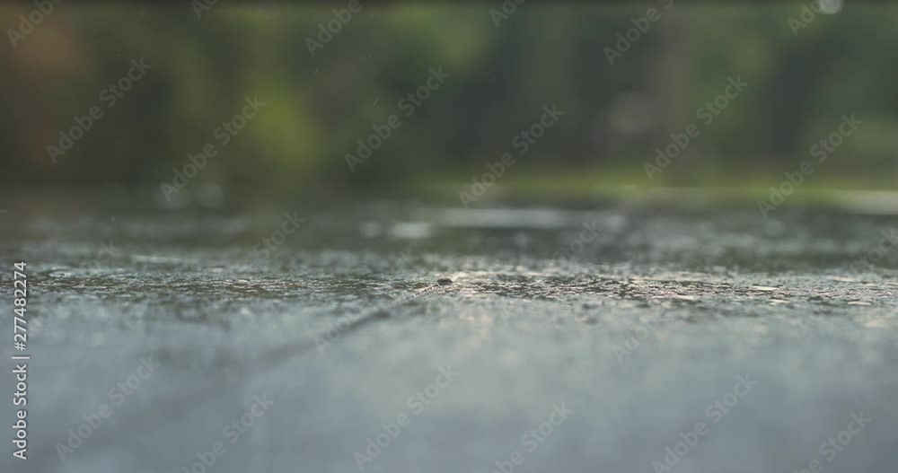 Close up of heavy rain Stock Video | Adobe Stock